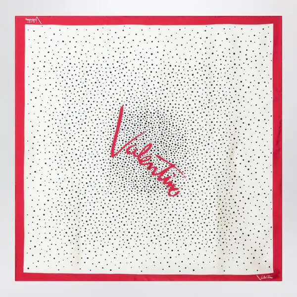 Valentino Garavani Little Stars Starry Silk Scarf - White