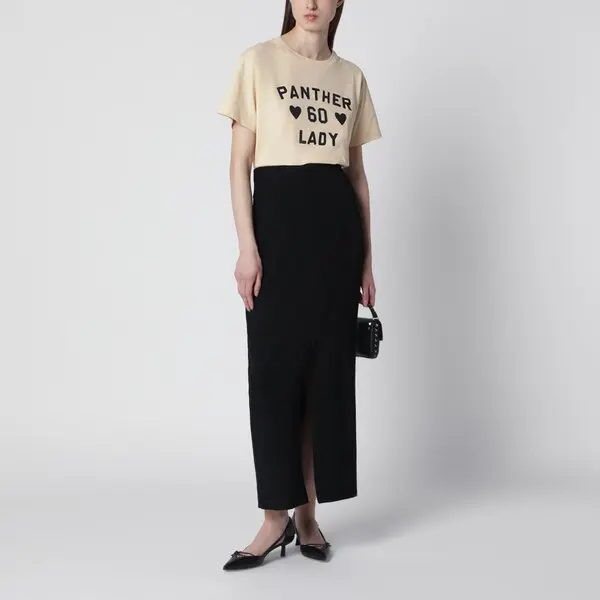 Valentino Garavani Panther Lady Cotton Jersey T-shirt - Beige