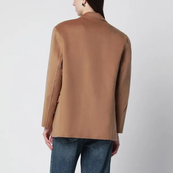 ANINE BING Quinn Blazer In Wool And Cashmere - Beige