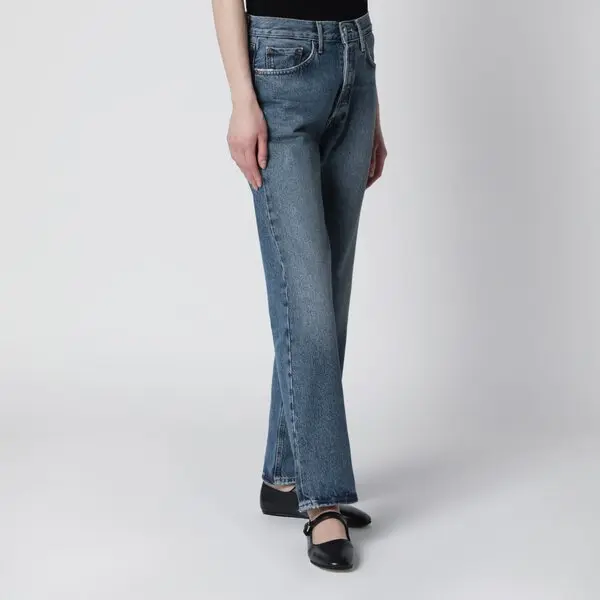 AGOLDE Lana Straight-leg Jeans In Indigo Denim