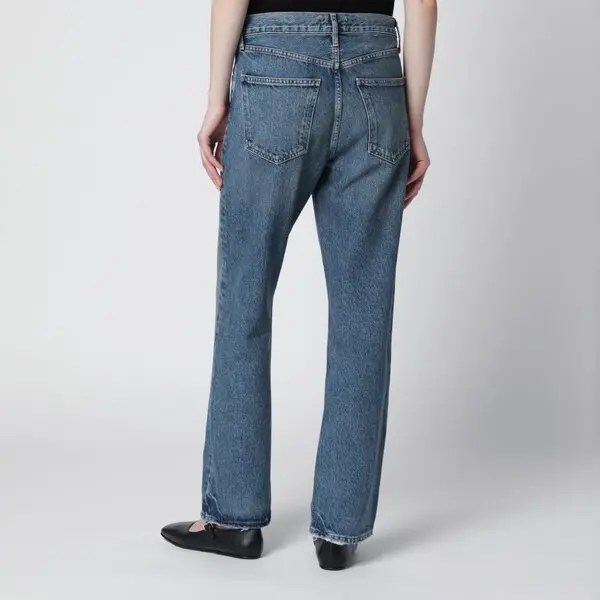 AGOLDE Lana Straight-leg Jeans In Indigo Denim