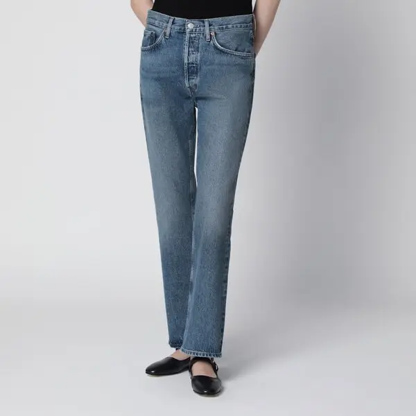 AGOLDE Lana Straight-leg Jeans In Indigo Denim - Blue