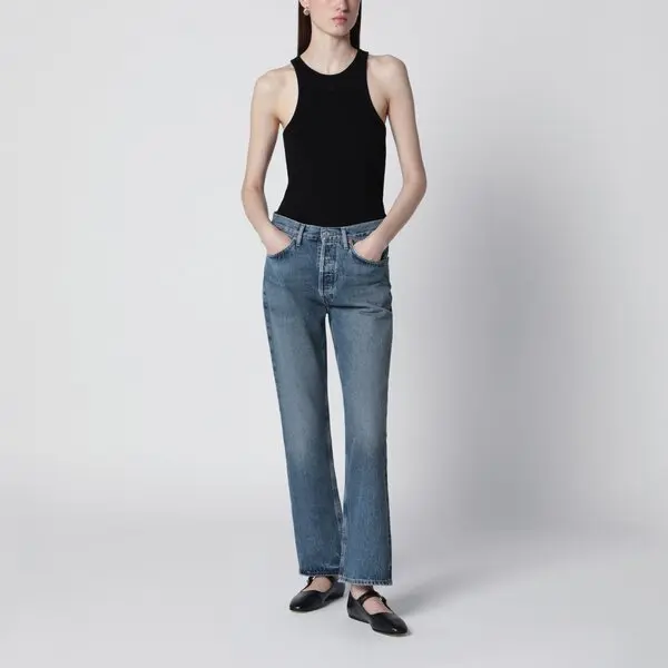 AGOLDE Lana Straight-leg Jeans In Indigo Denim