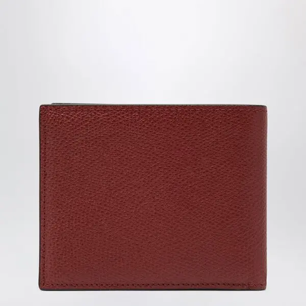 Valentino Garavani Dark Vlogo Signature Bi-fold Wallet - Red