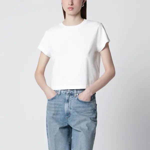 AGOLDE Cotton Crew-neck T-shirt - White