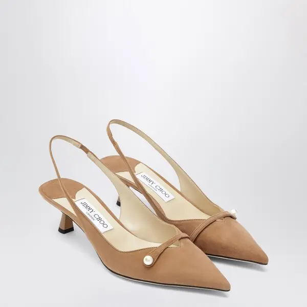 JIMMY CHOO Amita 45 Slingbacks - Brown