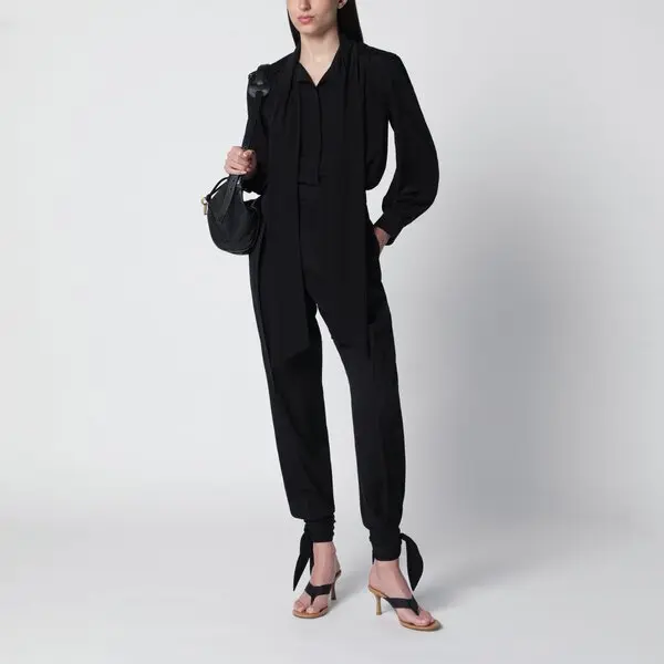 Chloé Pleated Fluid Crêpe De Chine Trousers