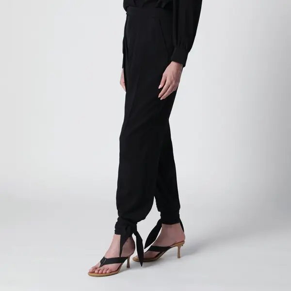 Chloé Pleated Fluid Crêpe De Chine Trousers