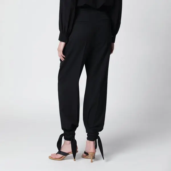 Chloé Pleated Fluid Crêpe De Chine Trousers