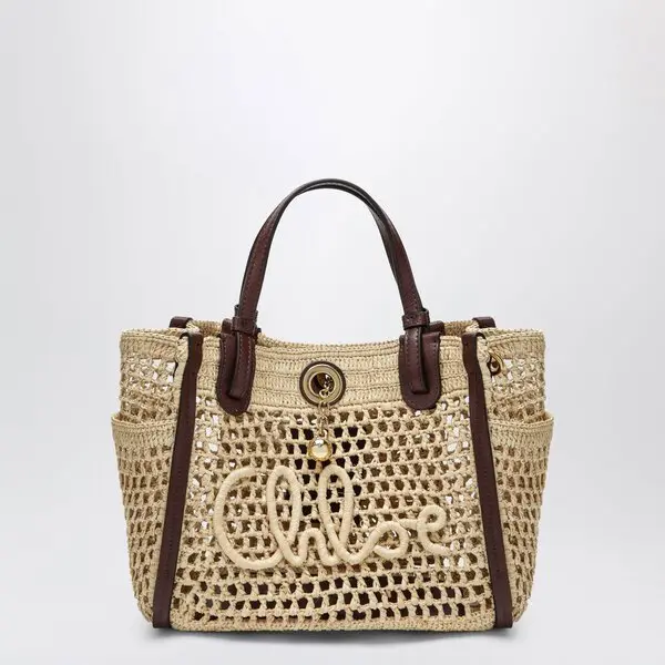 Chloé Iconic Raffia And Leather Tote Bag