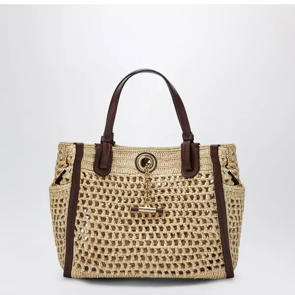 Chloé Iconic Raffia And Leather Tote Bag