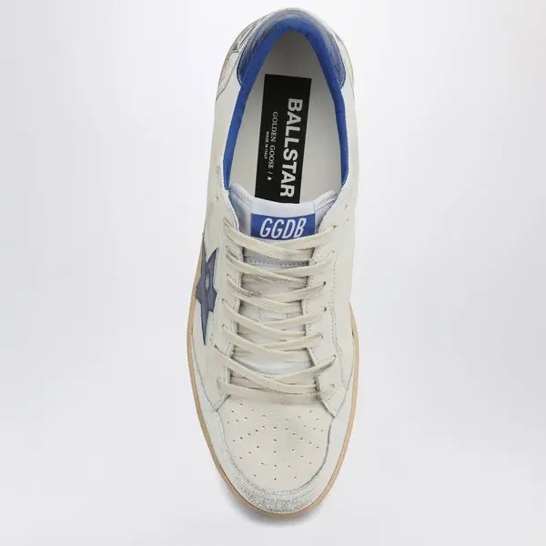 GOLDEN GOOSE Metallic Blue Ballstar Sneakers
