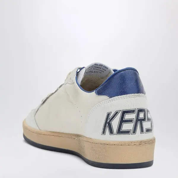 GOLDEN GOOSE Metallic Blue Ballstar Sneakers