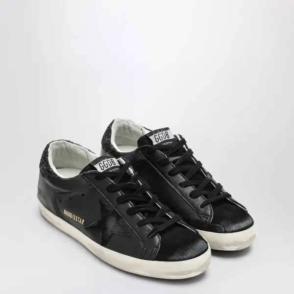 GOLDEN GOOSE Super-star Low-top Trainers With Rhinestone Embellishments - Black