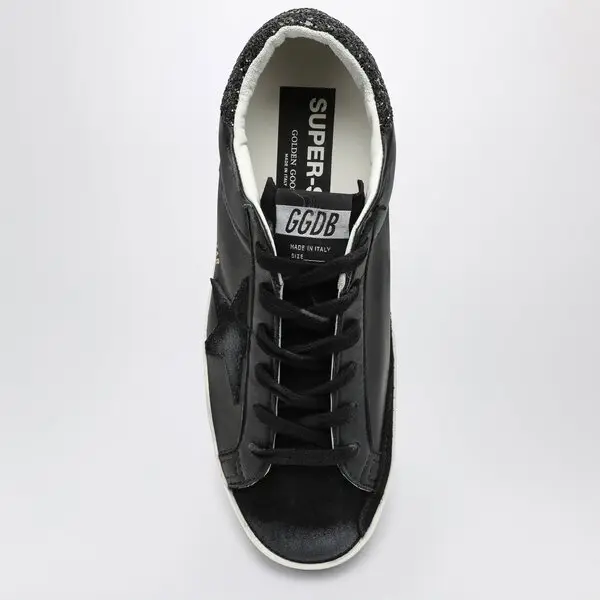 GOLDEN GOOSE Super-star Low-top Trainers With Rhinestone Embellishments - Black