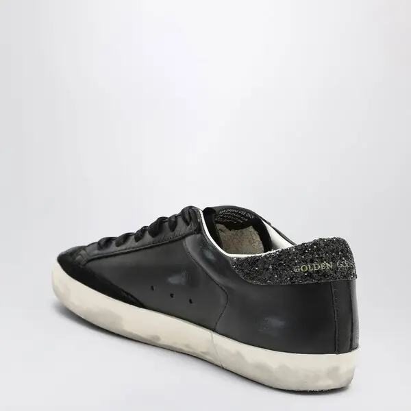 GOLDEN GOOSE Super-star Low-top Trainers With Rhinestone Embellishments - Black