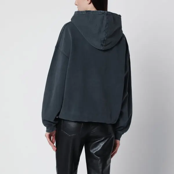 ANINE BING Washed Hoodie With Distressing
