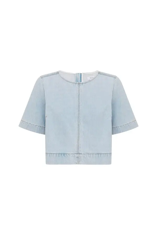 ROWIE Davie Denim Top - Azul