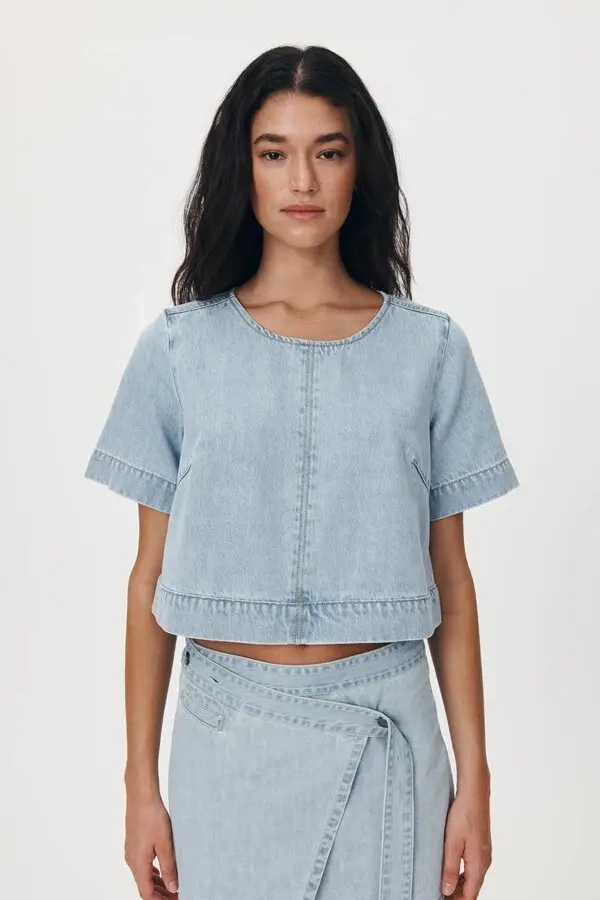 ROWIE Davie Denim Top