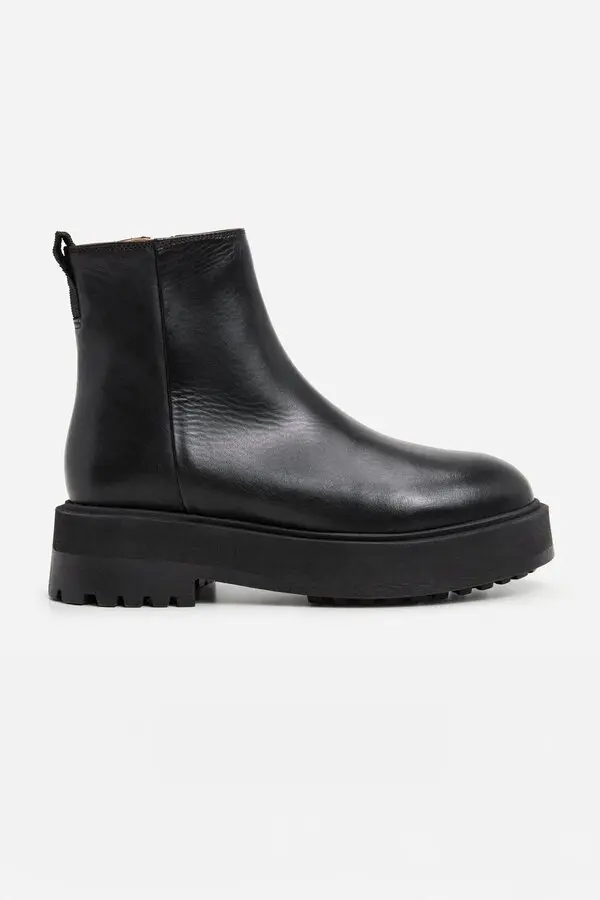 FLATTERED Assia Leather Boot - Noir