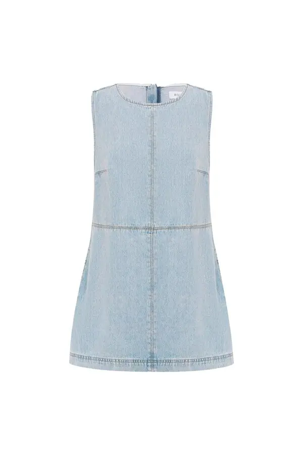 ROWIE Jean Denim Mini Dress - Azul