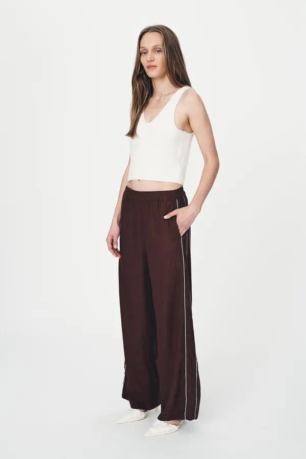ROWIE Kaia Linen Straight Leg Pants