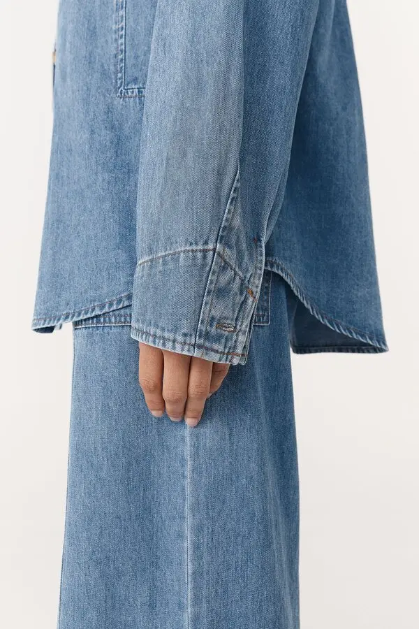ROWIE Dante Denim Long Sleeve Shirt
