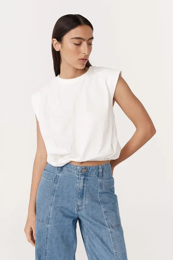 ROWIE Sampson Organic Tee - Bone