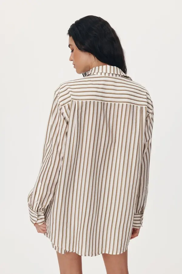 ROWIE Ramona Stripe Long Sleeve Shirt