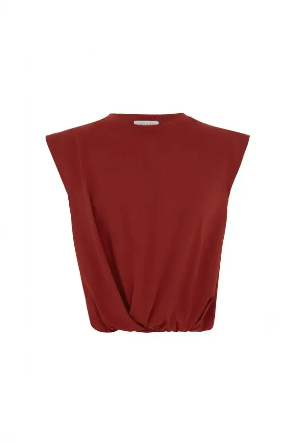ROWIE Sampson Organic Tee - Burgundy