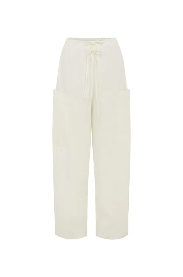 ROWIE Jessica Cargo Pants - Bone