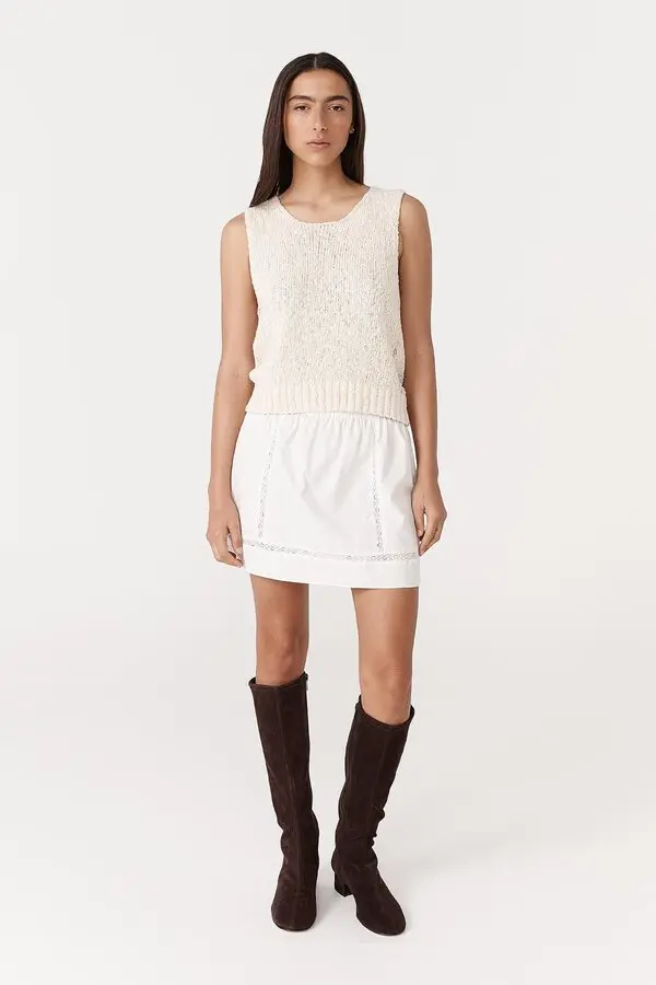 ROWIE Suri Lace Mini Skirt