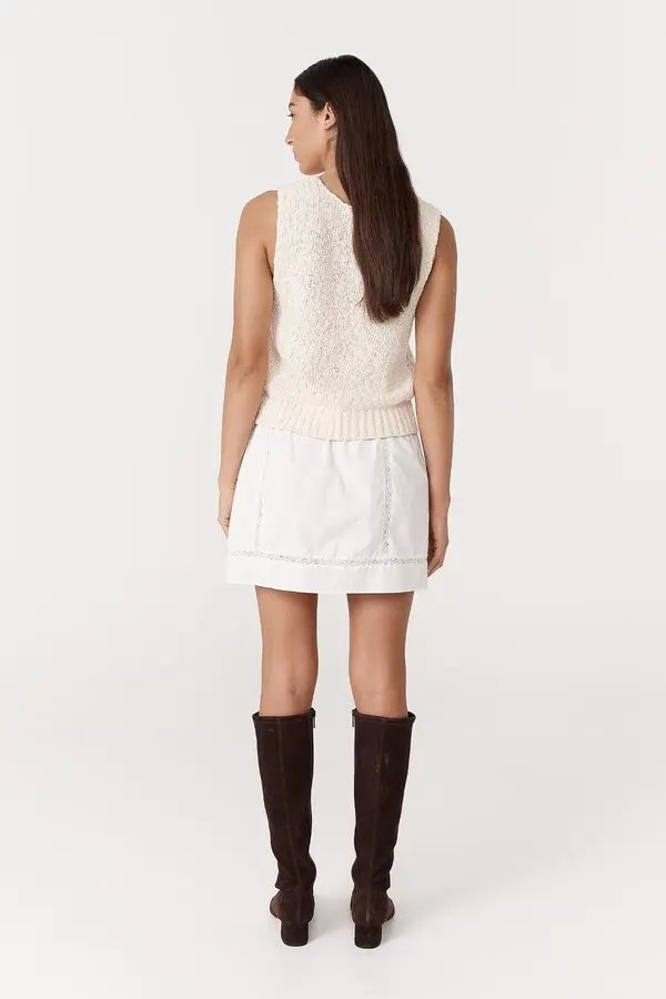ROWIE Suri Lace Mini Skirt