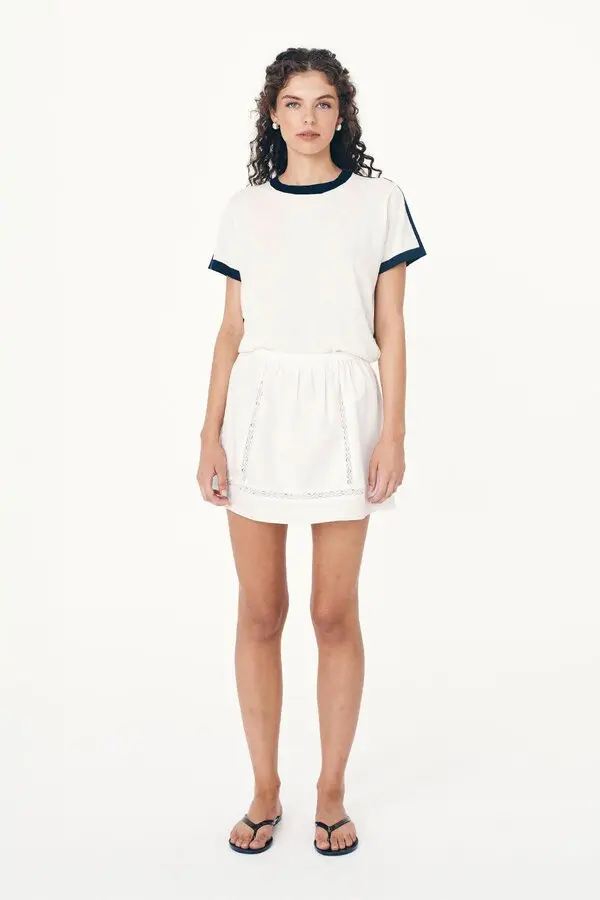 ROWIE Suri Lace Mini Skirt
