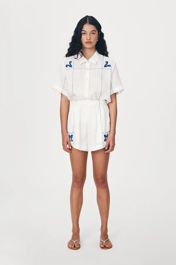 ROWIE Aries Linen Shorts