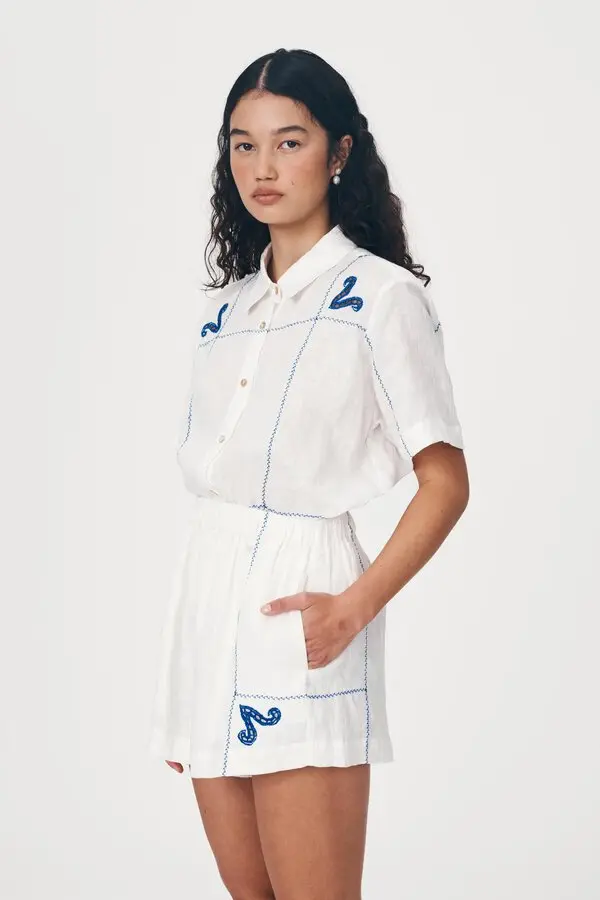 ROWIE Aries Linen Shorts