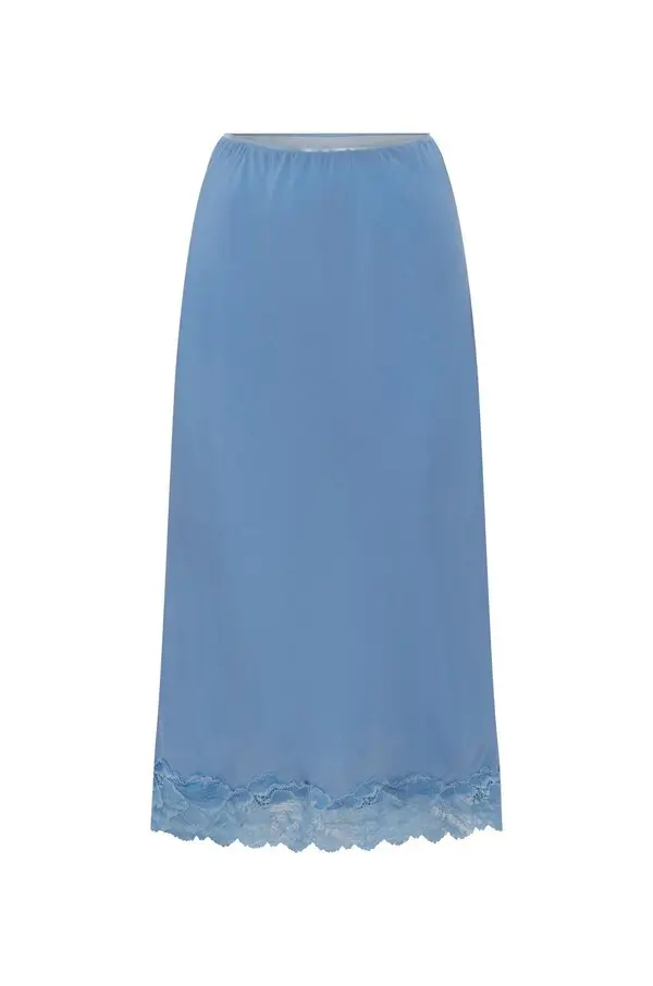 ROWIE Marina Silk Midi Skirt