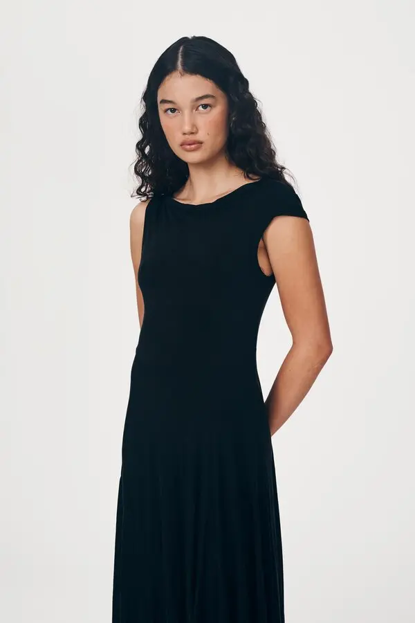ROWIE Lorna Drape Midi Dress