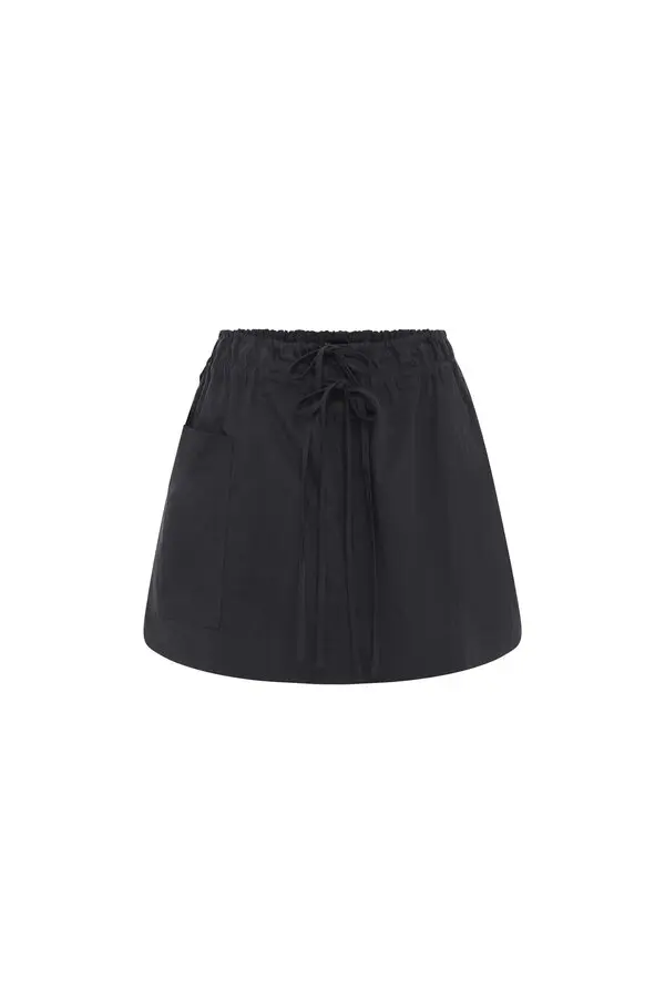ROWIE Jessica Cargo Mini Skirt - Washed Ink