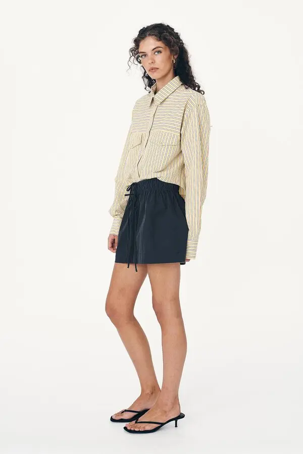 ROWIE Jessica Cargo Mini Skirt - Washed Ink