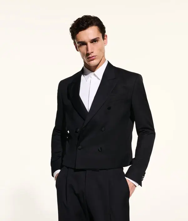 Karl Lagerfeld Kl Studio Double-breasted Blazer - Black