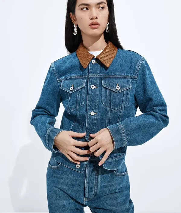 Bottega Veneta Medium Indigo Jacket - Mid Blue