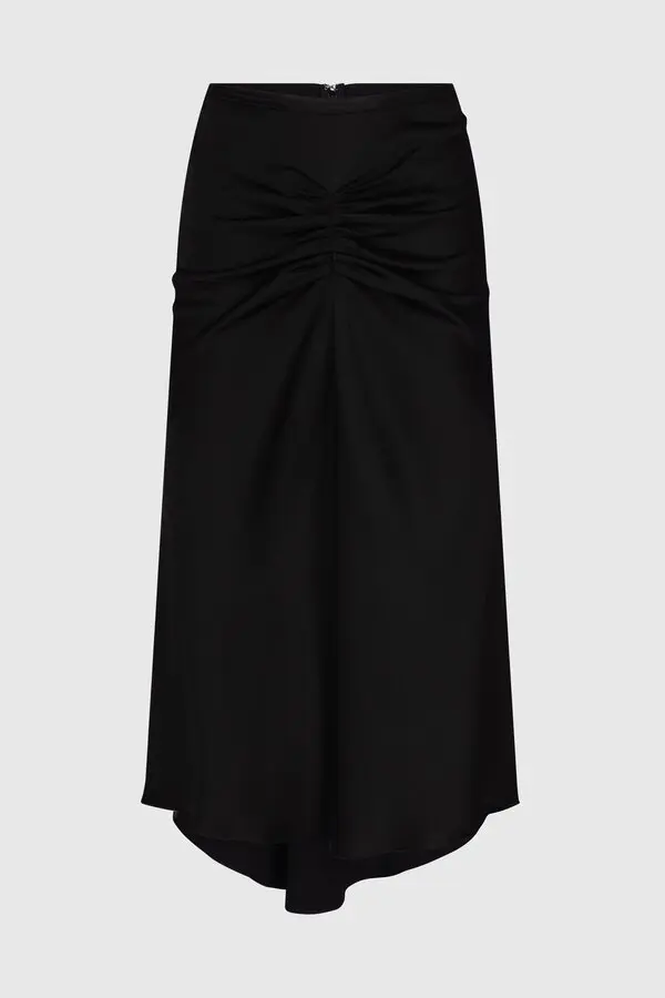 Victoria Beckham Bela Midi Skirt - Black
