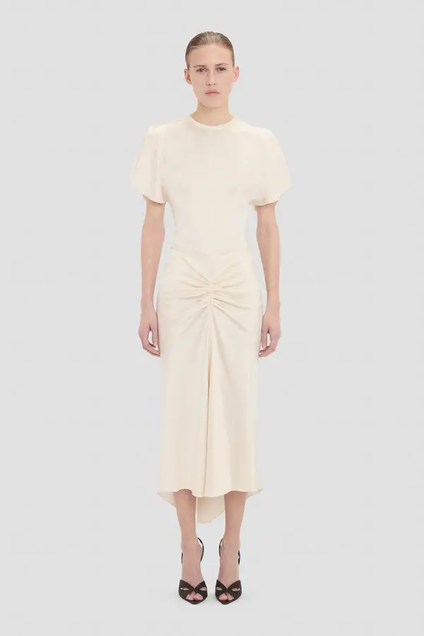 Victoria Beckham Bela Midi Skirt - Elderflower