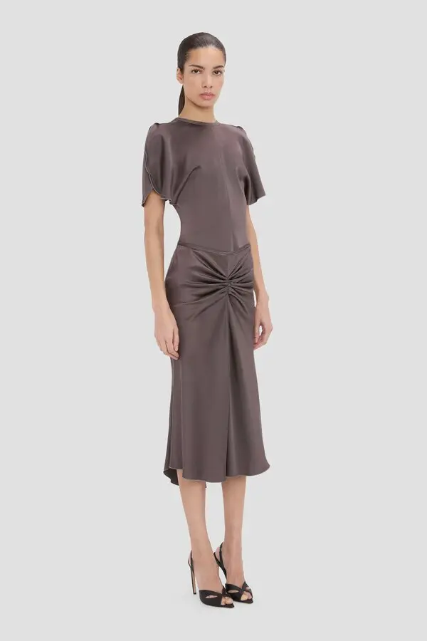 Victoria Beckham Bela Midi Skirt - Grey