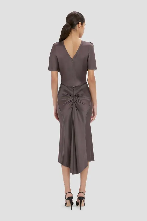 Victoria Beckham Bela Midi Skirt - Grey