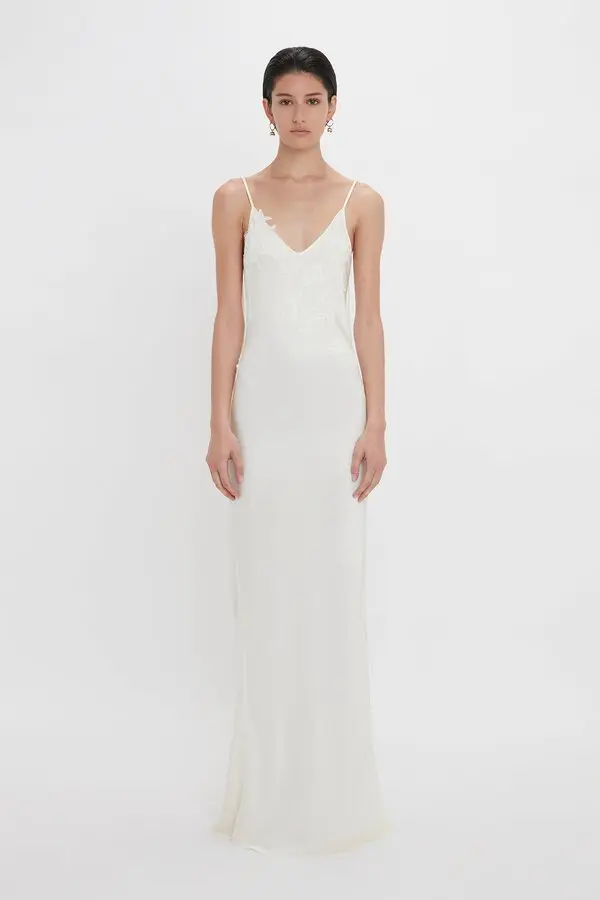 Victoria Beckham Lace Cami Dress - Ivory