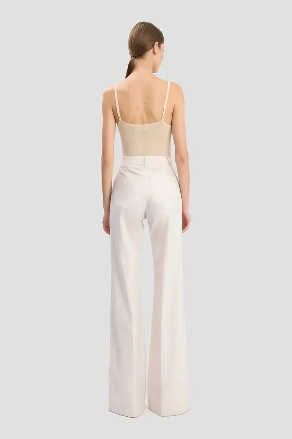 Victoria Beckham Alina Trouser - Bone