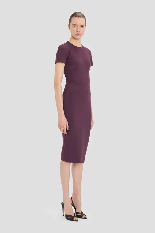 Victoria Beckham Claude Midi Dress - Fig