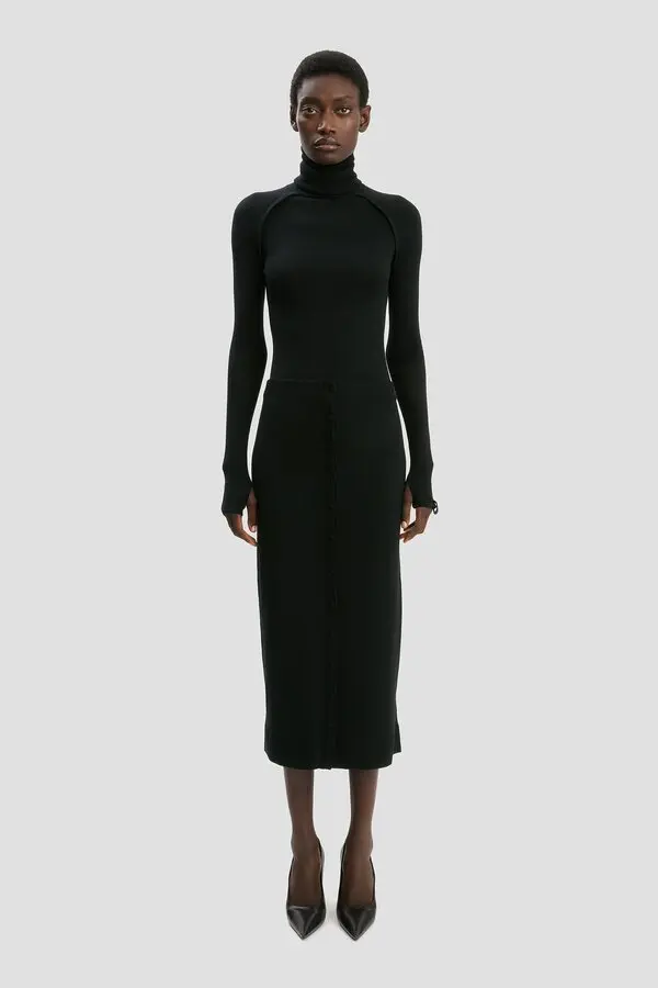 Victoria Beckham Button Midi Skirt